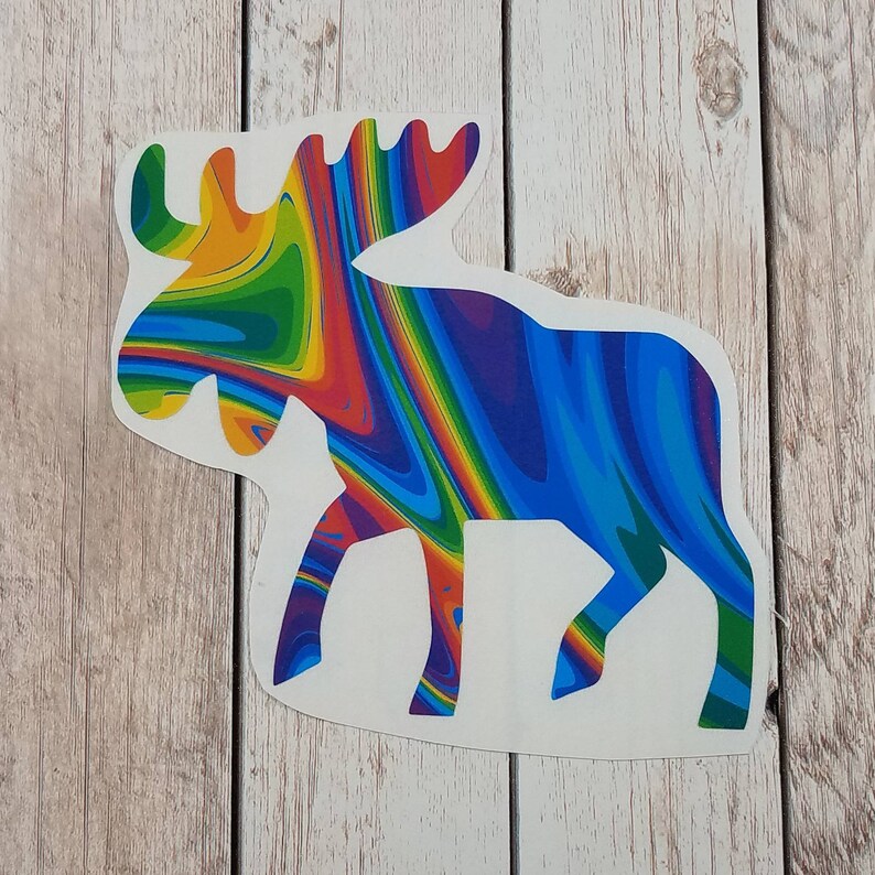 22 Patterns Moose Vinyl Decal moose Sticker Moose Bumper | Etsy