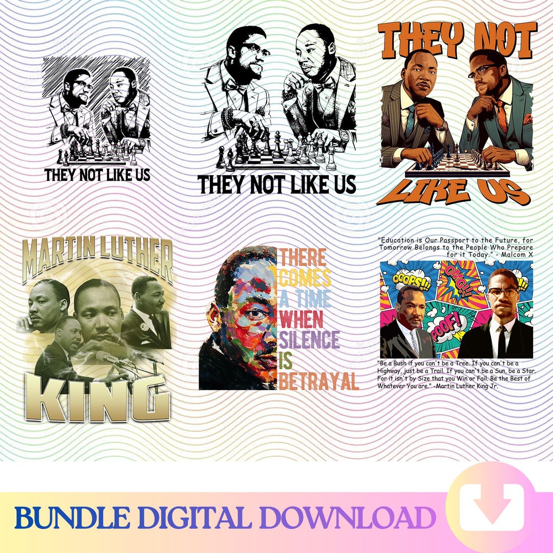 Martin Luther King PNG Bundle Designs, Civil Rights Leader, MLK Day ...