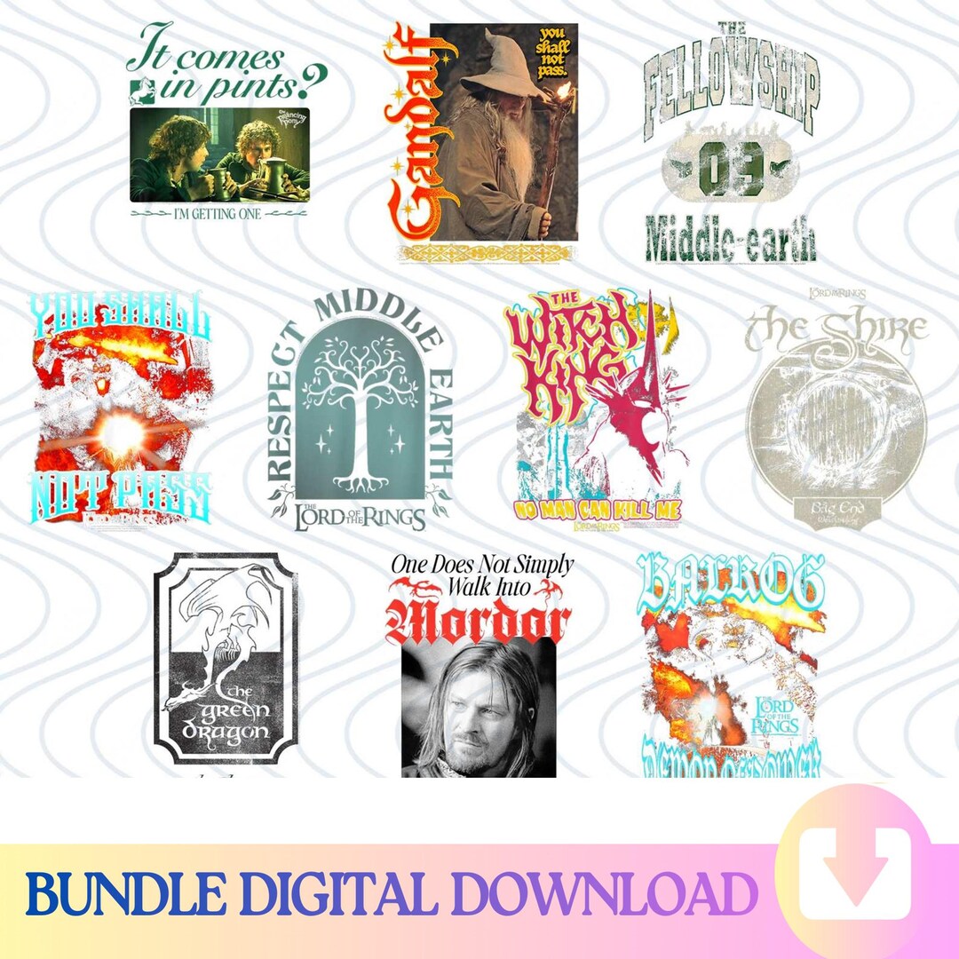 10+ File Lord of the Rings PNG Bundle, Middle-earth Icons, Rings and ...