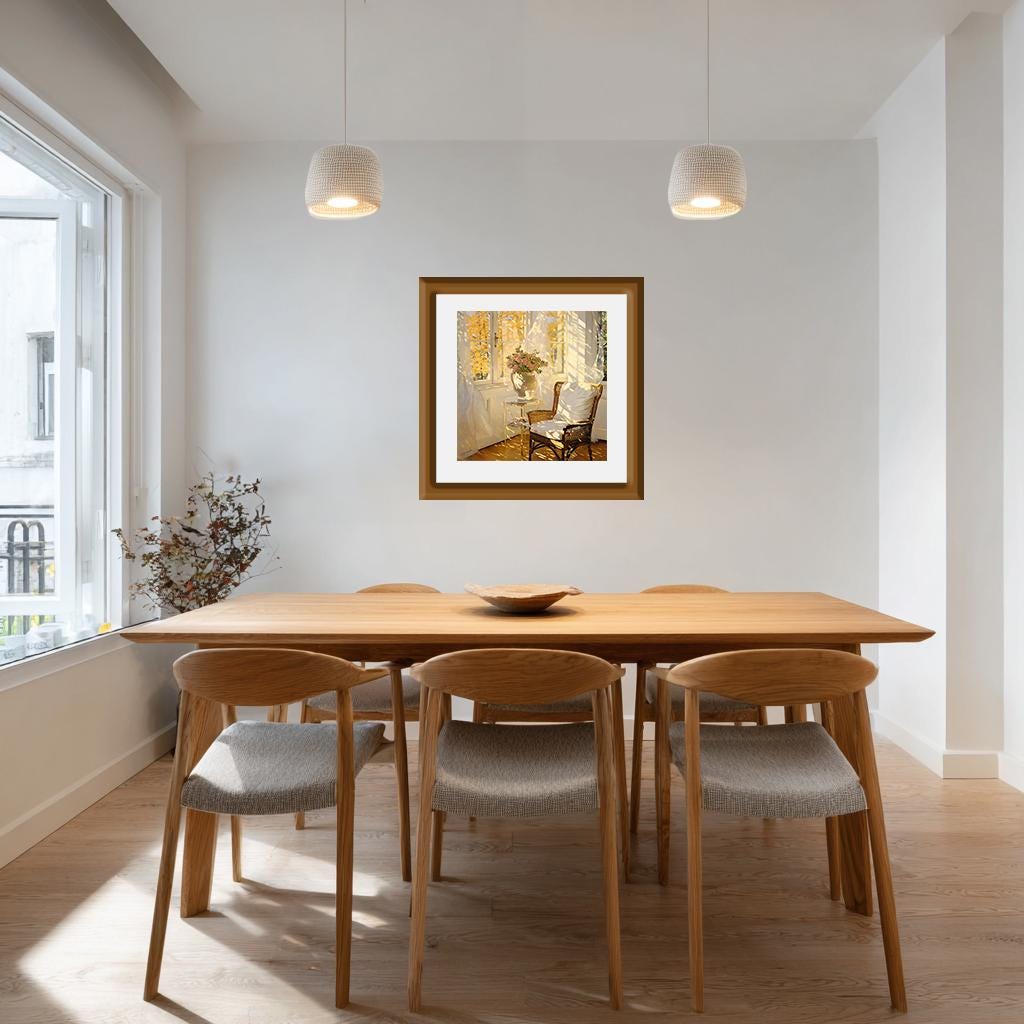 Cozy Sunlit Corner Art Print : Autumn Light by Kaoru Yamada - Etsy