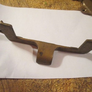 PAIR Cast Brass / Bronze Tag Frame Label Holder File Cabinet Library ...