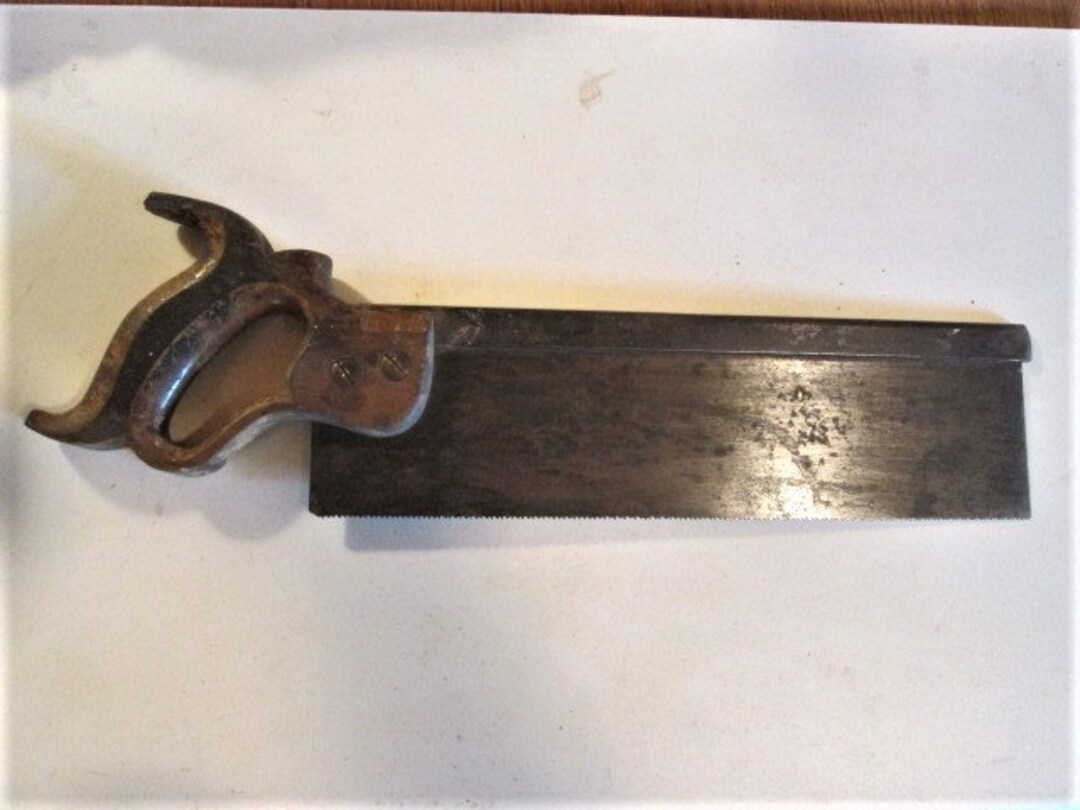 Jackson USA Back Saw Early 1900s 12 Inch Tenon Dovetail Antique Vintage ...