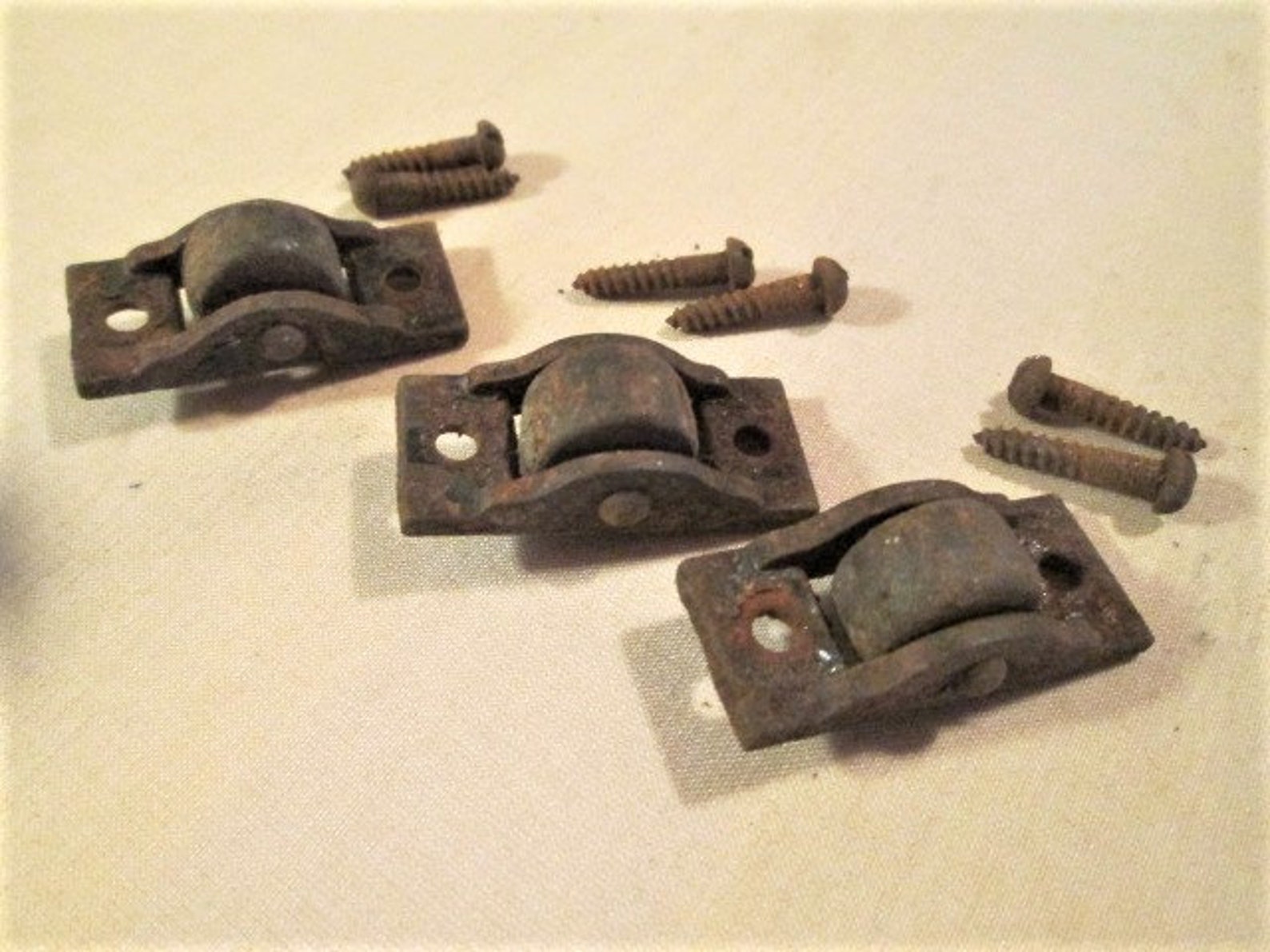 Antique Trunk Casters Rollers Victorian Vintage Cast Iron - Etsy