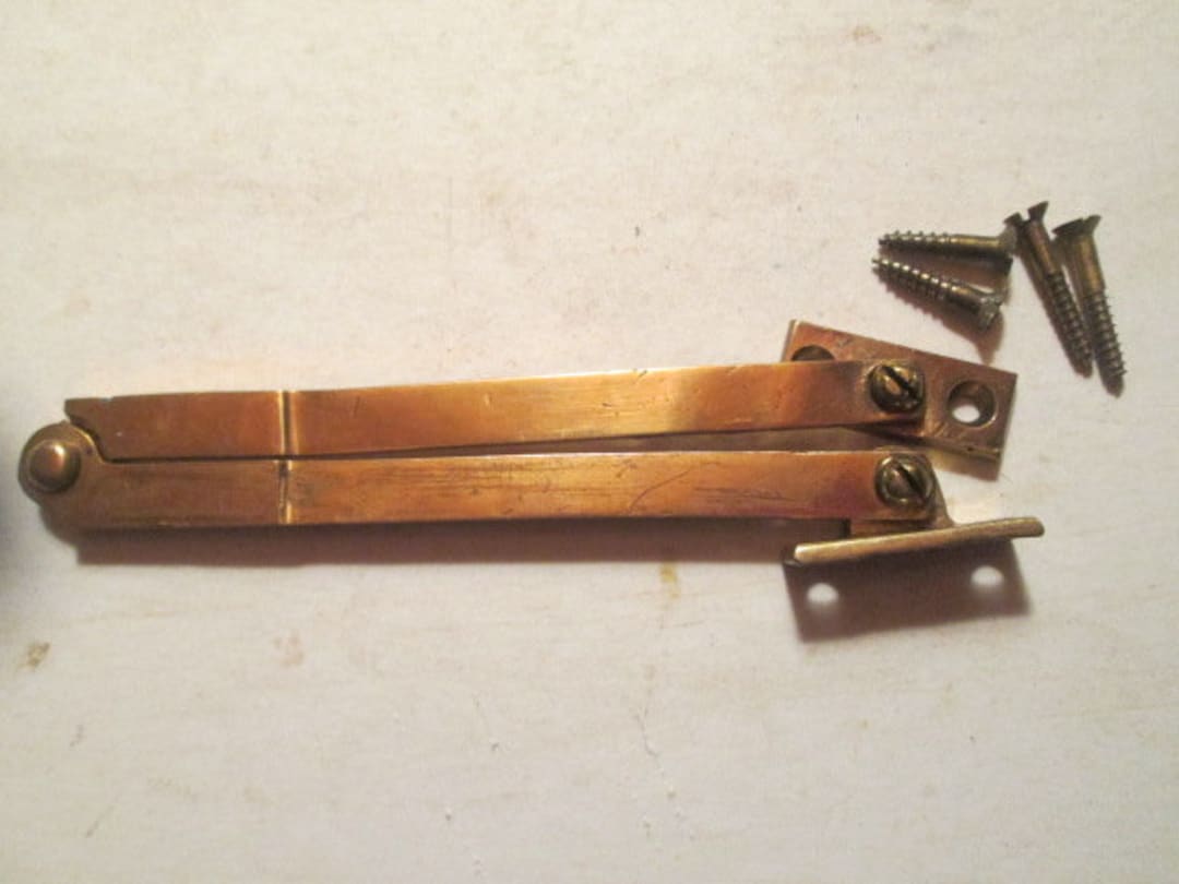 Brass Hinged Hinge Support for Box Lid Desk Lid Cast Brass Hand Made ...