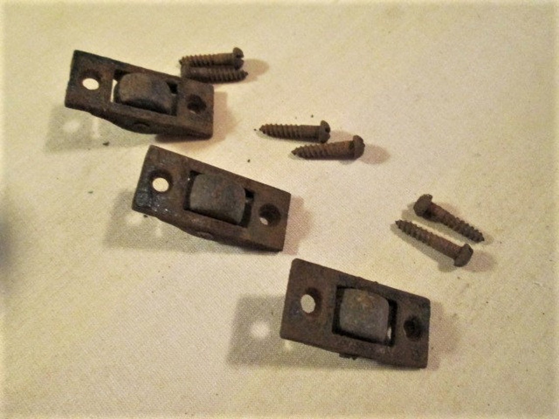 Antique Trunk Casters Rollers Victorian Vintage Cast Iron - Etsy