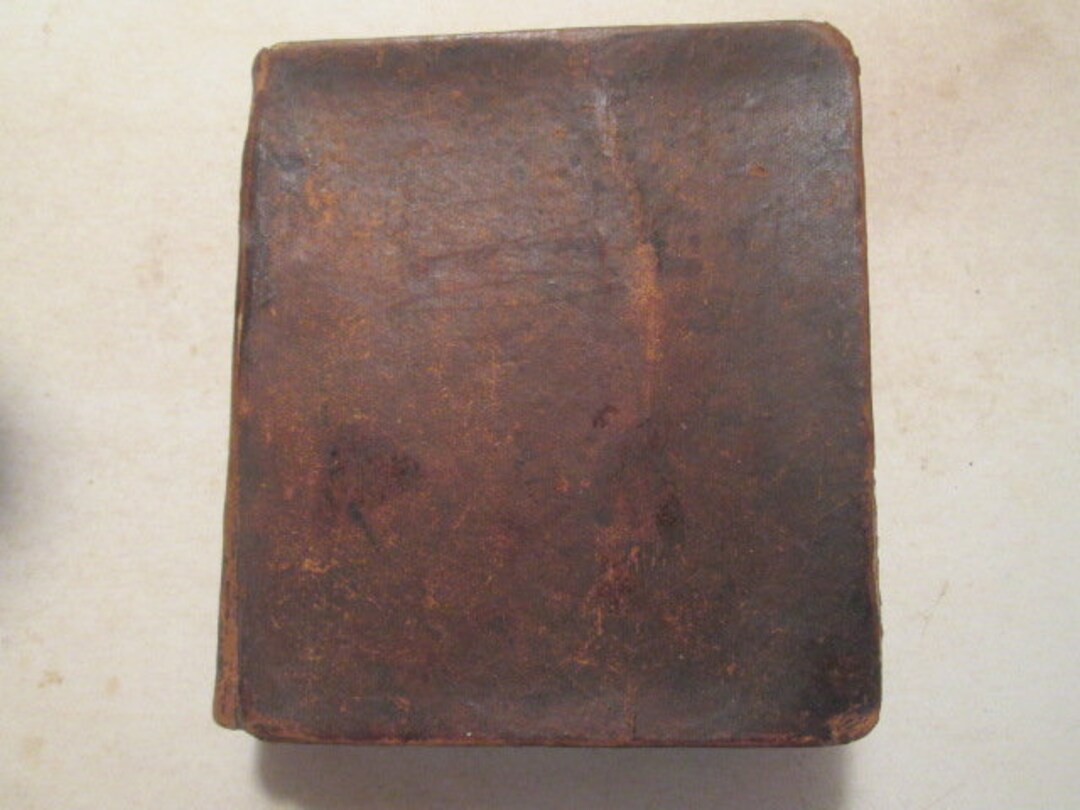 Antique 1813 Dictionary William Perry Leather Bound American E ...