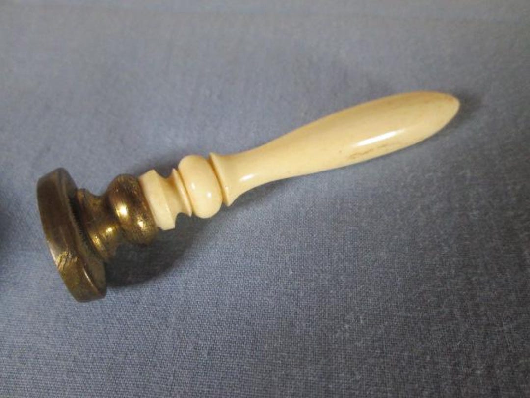 Antique Wax Seal Letter P Brass and Bone Envelope Sealer 9190 - Etsy
