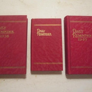 1936 1937 and 1940 Diary Diaries Prob. Hatch or Legro Fam. Mem. Fishing ...