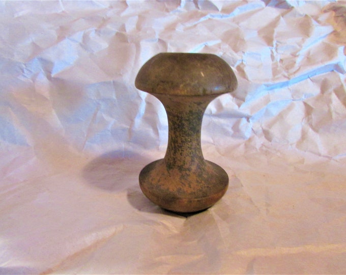 Shaker Apple Core Spool Thread Sewing Treen Turned Wood Antique Vintage ...