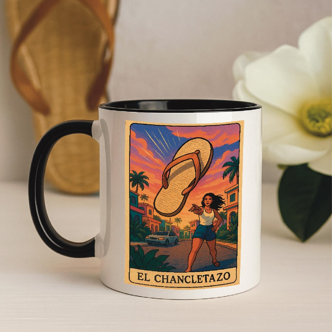El Chancletazo Puerto Rican Humor Mug | Funny Gift for Coffee Lovers ...
