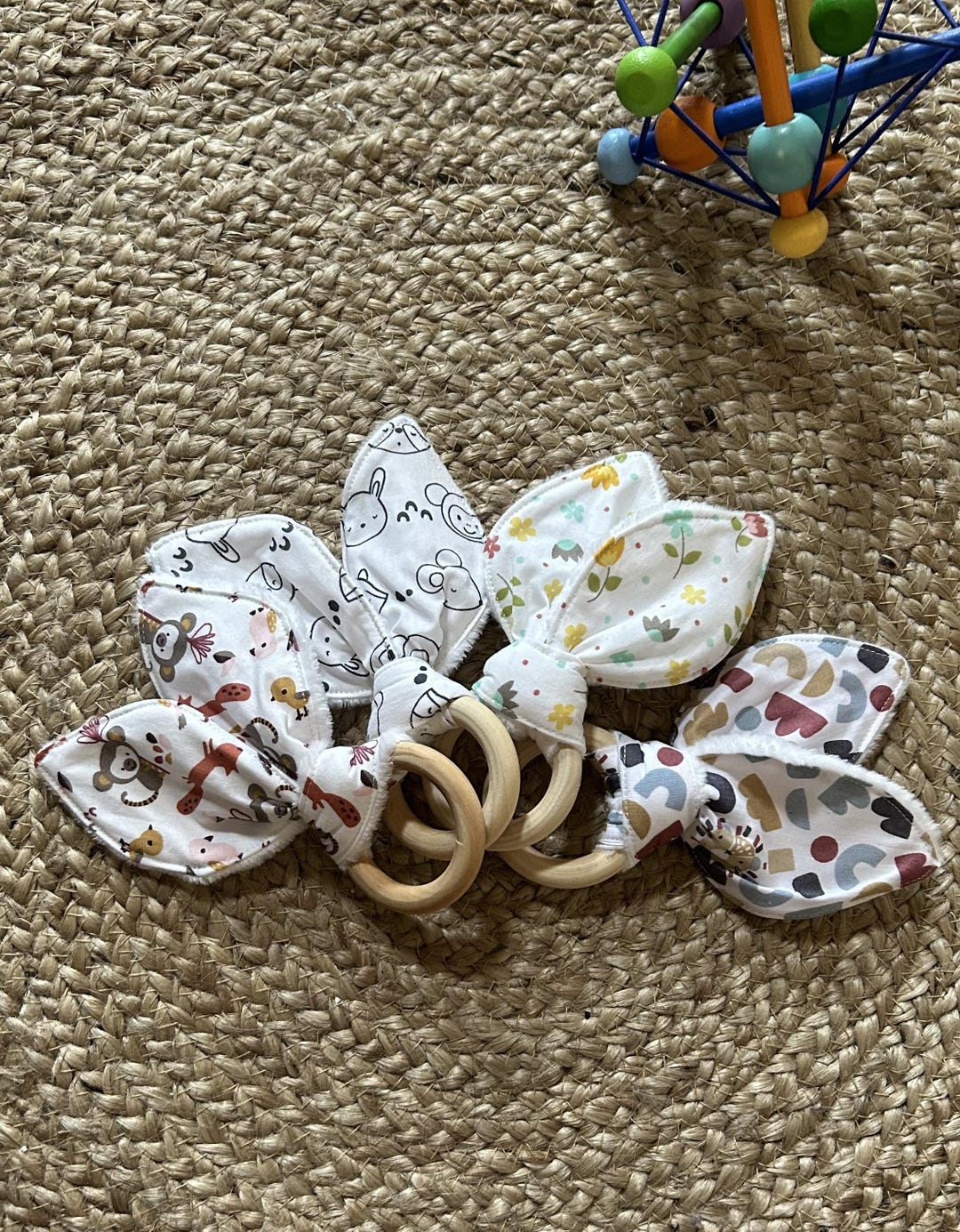 Handmade Baby Rattle, Natural Wood, Montessori Birth Gift - Etsy