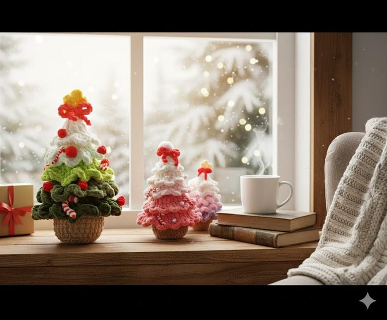 Christmas Tree Crochet Pattern PDF, Amigurumi Xmas Tree Tutorial, Easy ...