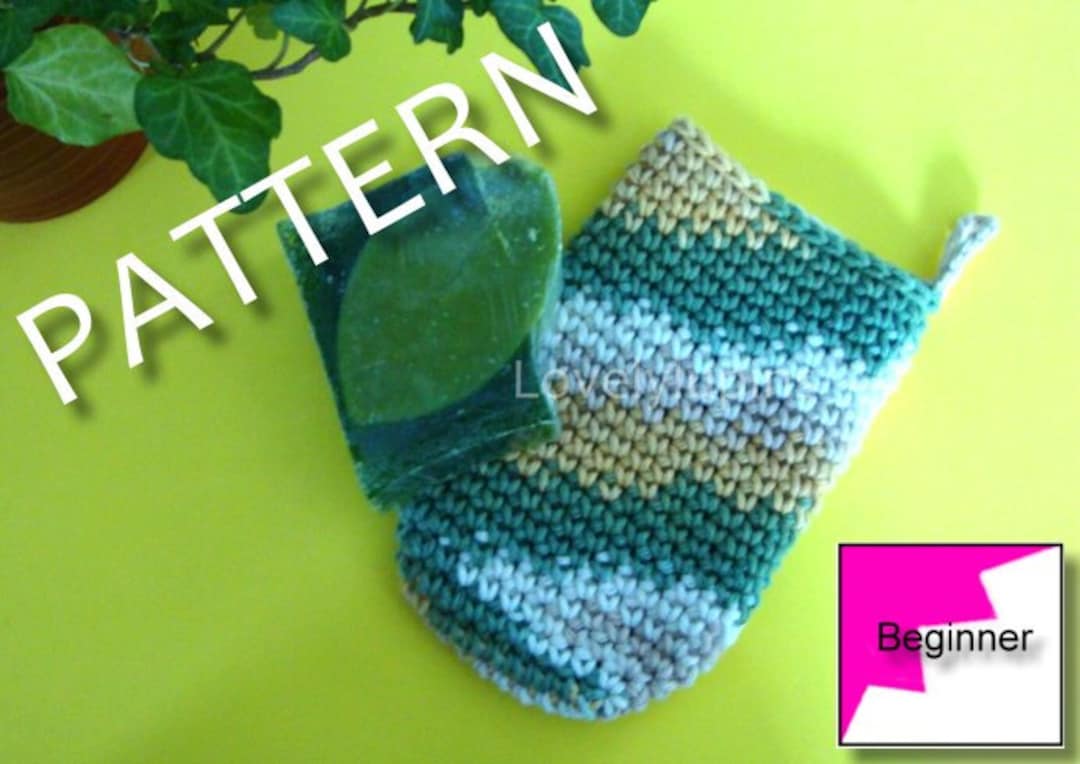 Crochet, Pattern, Bath Mitt, Wash Cloth, Beginner's Pattern, Handmade ...