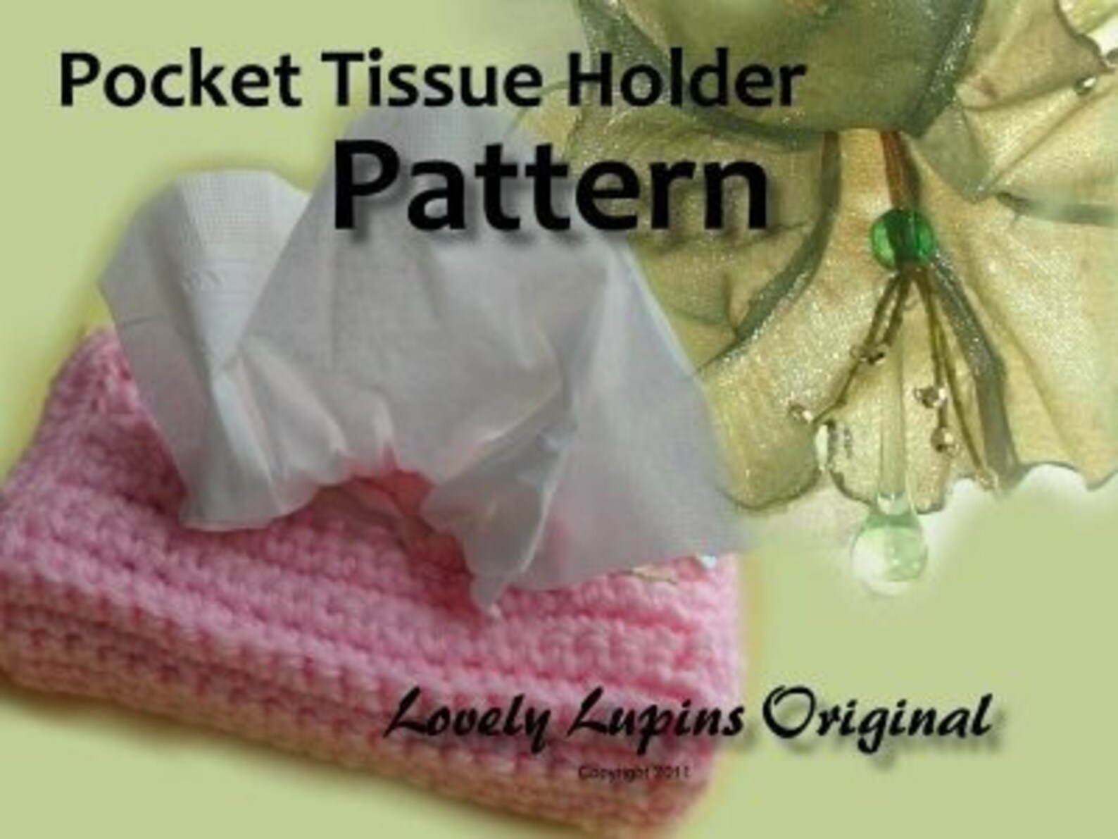 Crochet Pattern, Handmade Gift, Pocket Tissue Holder Crochet Pattern ...