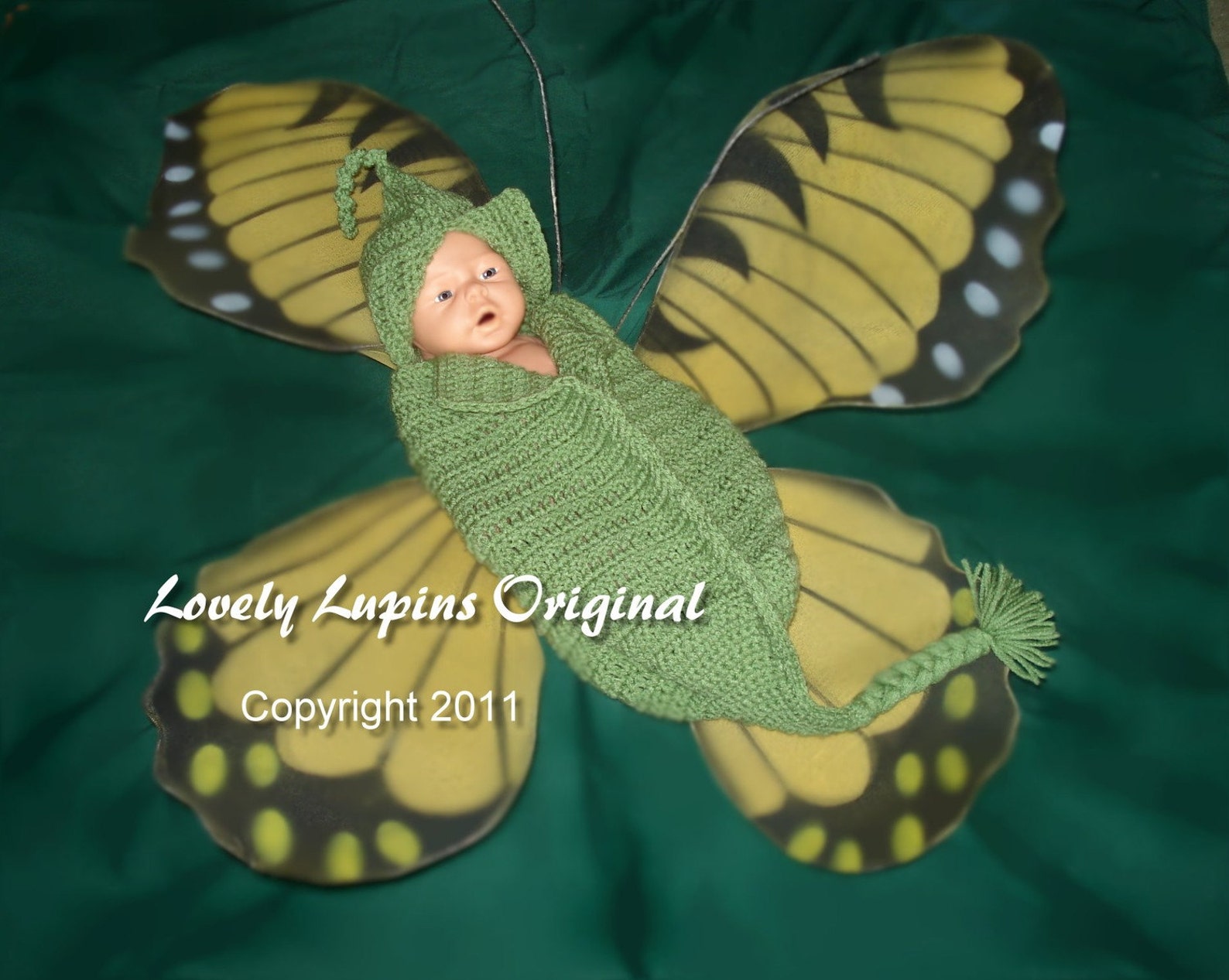 Sweet Pea Cocoon, Crochet Pattern, Pea Pod Photo Prop, Crocheted Baby ...