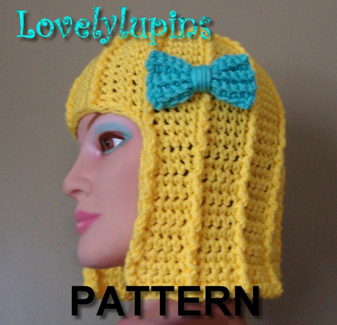 Crochet, Hair Hat, Pattern, Wig, Wig Hat, Women, Blondes, Fun, Crochet ...