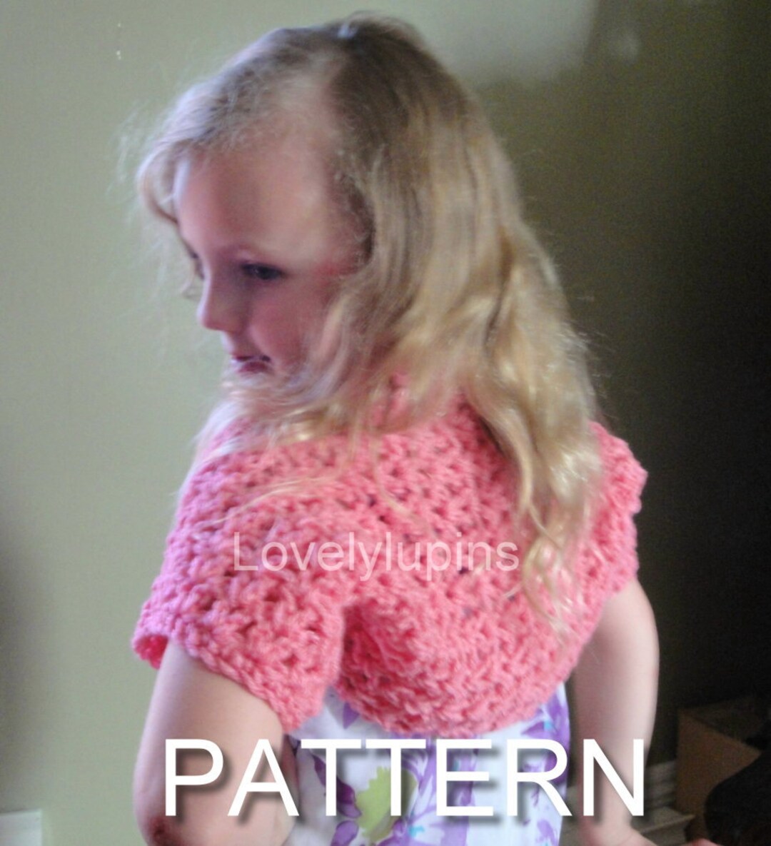 Crochet Shrug Pattern,summer Pattern, Crochet Pattern, Girls Summer ...