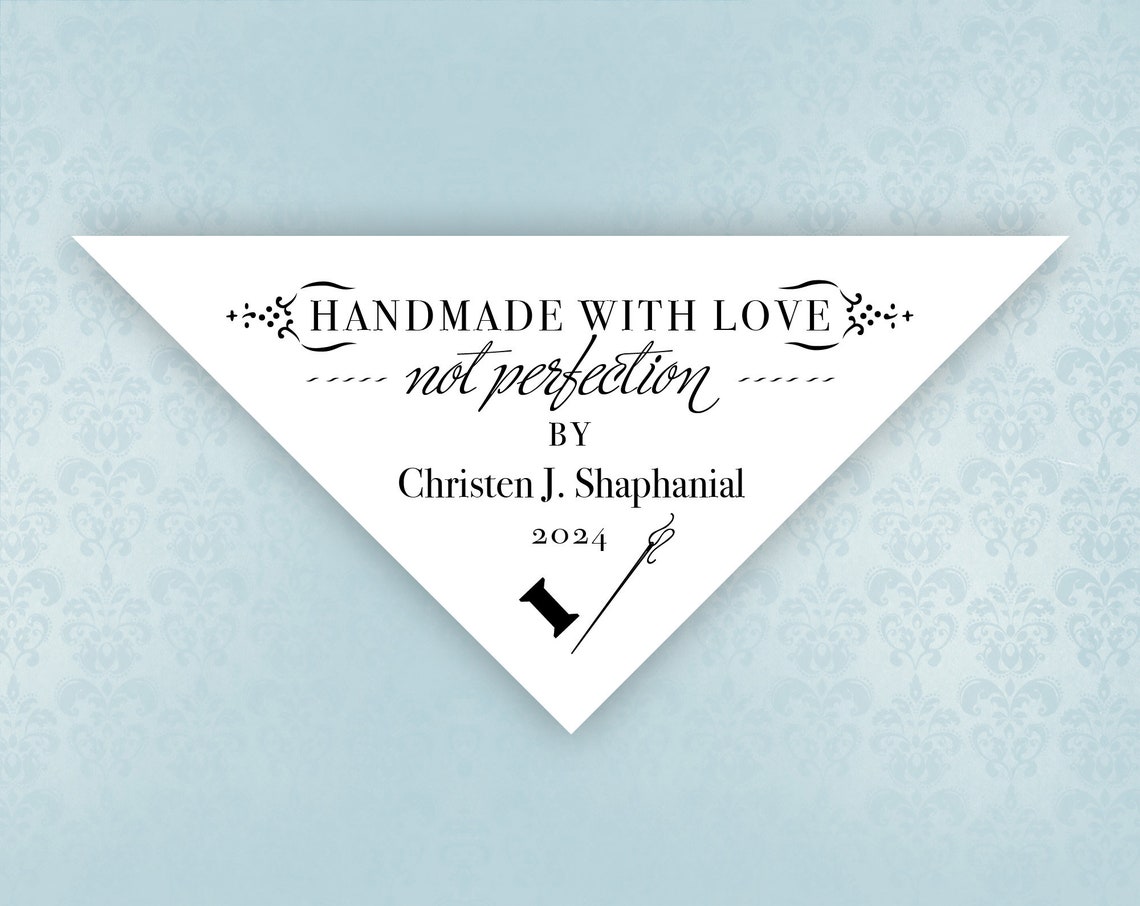 Personalized Corner Quilt Labels: Custom Fabric Sewing Labels, Set of 4 ...
