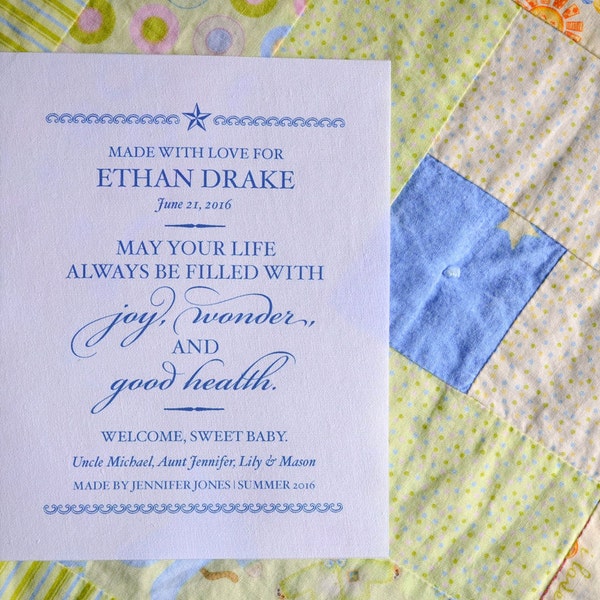 Quilt Labels Personalized - Etsy