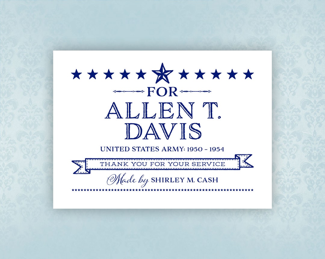 Military Quilt Label: Quilt of Honor, Veteran Blanket Patch - Etsy