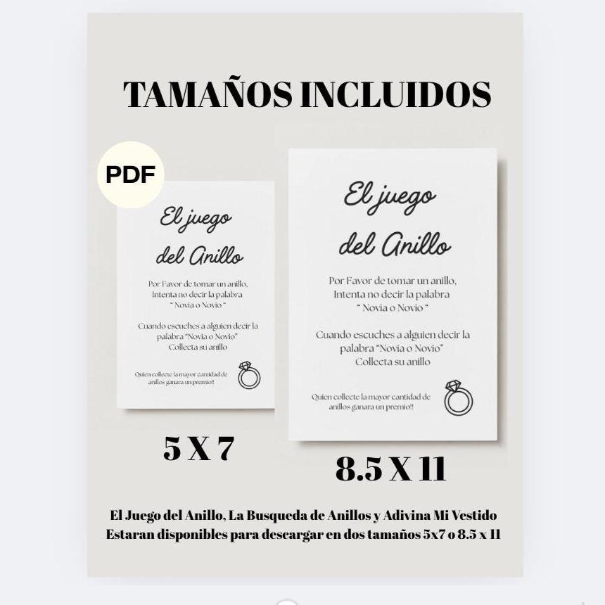 Couples Wedding Shower Games - Spanish Edition | Juegos Para Despedida ...