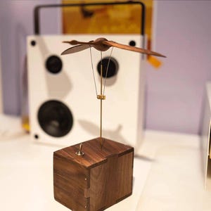 Handmade Wooden Kinetic Bird Sculpture: Flapping Wings Desk Art - Etsy