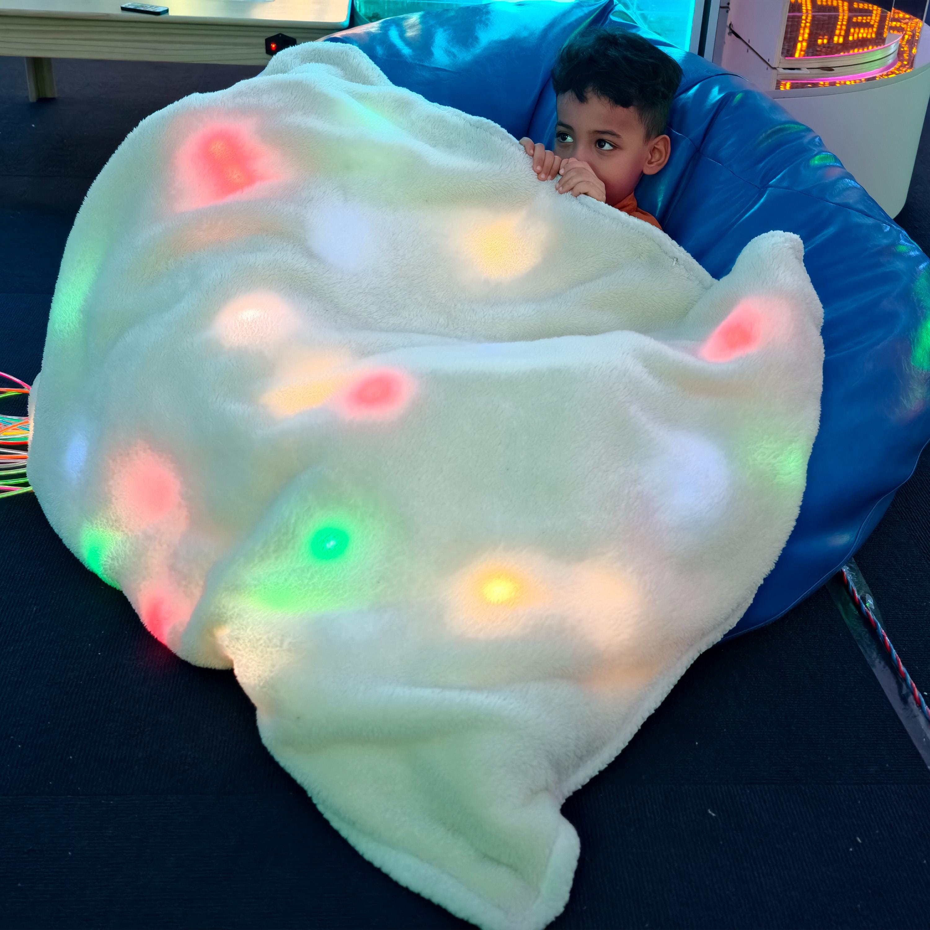 Large Sensory Blanket: 2.8kg Weighted Throw for Anxiety Relief, Soft ...