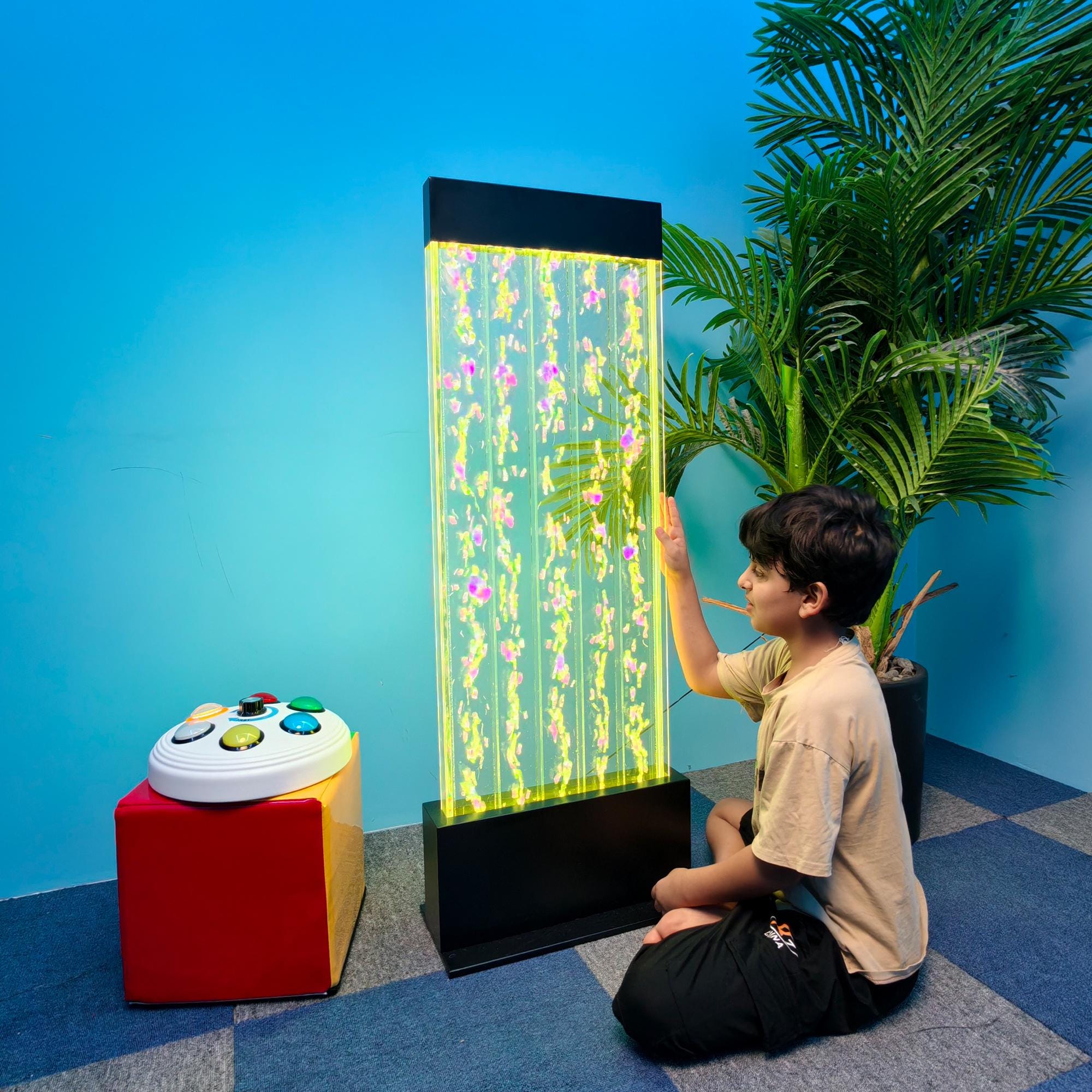 Large Sensory Bubble Wall LED Water Panel for Autism ADHD Calming ...