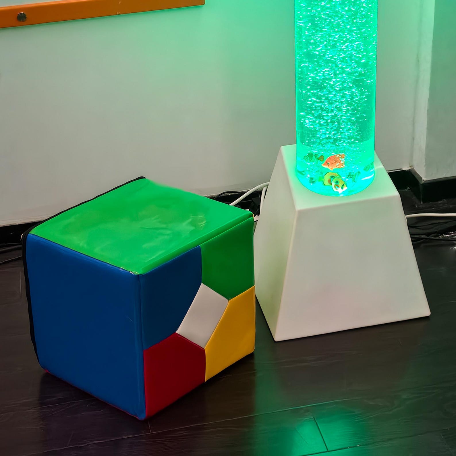 Tall LED Bubble Tube Lamp 71” – Sensory Water Column Light for Kids and ...
