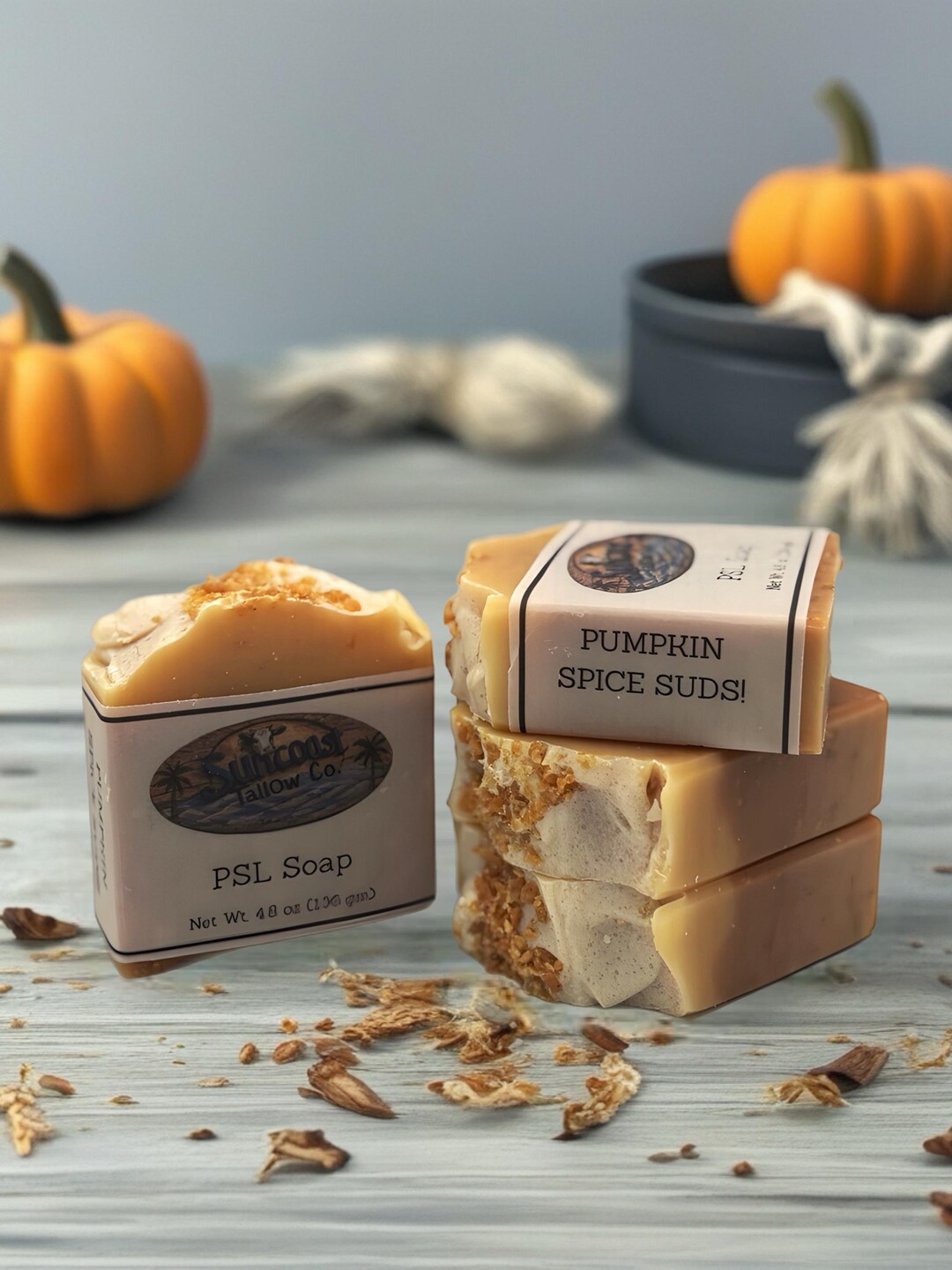 Jabón de sebo con leche y especias de calabaza: exfoliación con leche ...