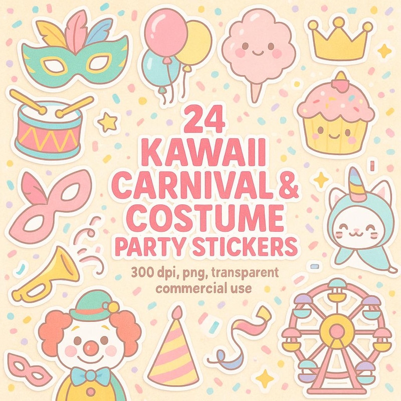 Karneval fasching sticker - Etsy.de