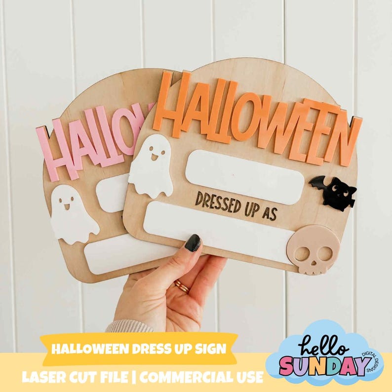 Halloween Costume Sign SVG | Digital Laser File for Kids | Dress up ...