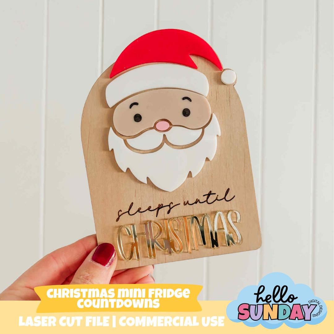 Dry Erase Christmas Countdown SVG | Digital File | Laser | Magnetic ...