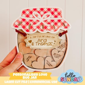 Personalised Love Bug Drop Box Digital Download | Valentines Day ...