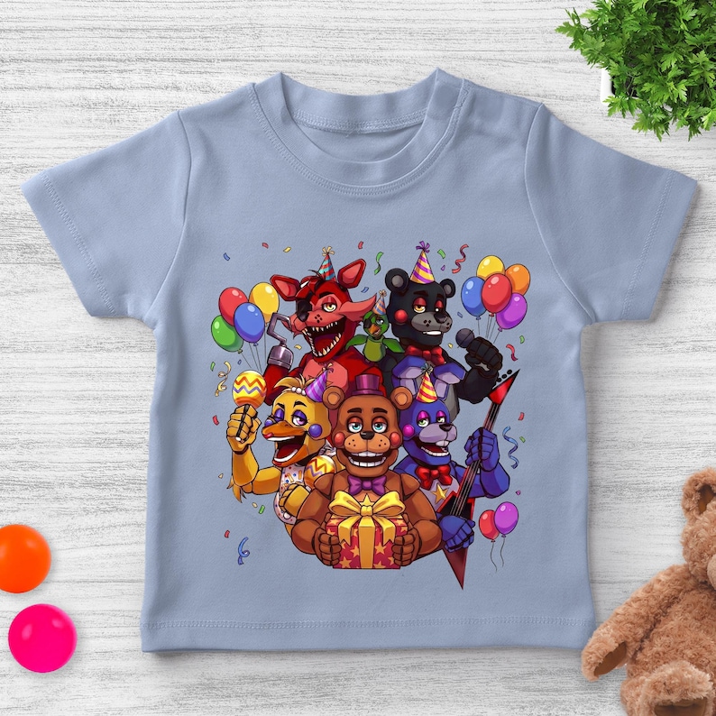 FNAF Chaotic and Ironic Birthday Party Shirt, Retro Arcade Game Shirt ...
