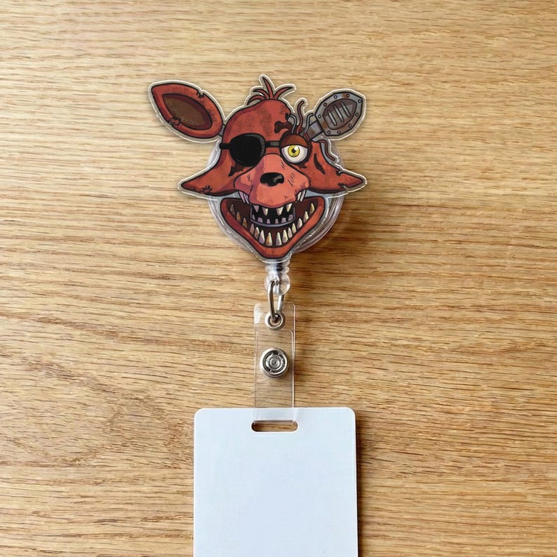 Five Nights at Freddy's Badge Reel, FNAF Nurse ID Holder, Horror Gamer ...
