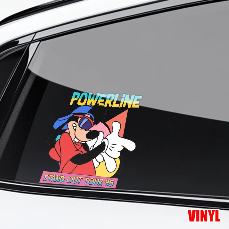 Powerline A Goofy Movie Disney Peeker Peeking Car Window Decals ...