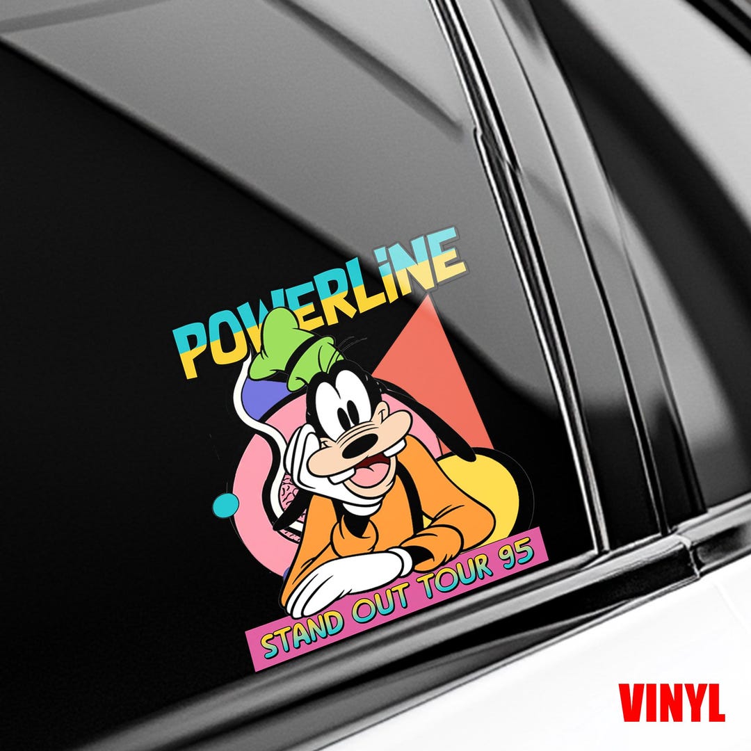 Powerline A Goofy Movie Disney Peeker Peeking Car Window Decals ...