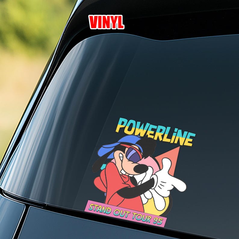 Powerline A Goofy Movie Disney Peeker Peeking Car Window Decals ...