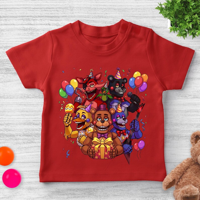 FNAF Chaotic and Ironic Birthday Party Shirt, Retro Arcade Game Shirt ...