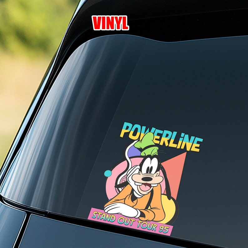 Powerline A Goofy Movie Disney Peeker Peeking Car Window Decals ...