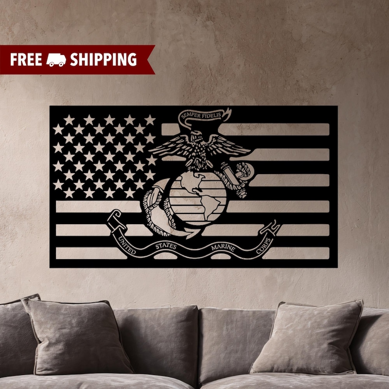 Usmc Wall Art - Etsy