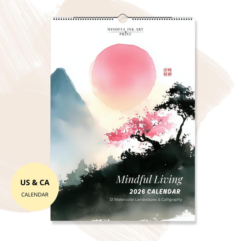 Chinese Art 2026 Calendar - Etsy