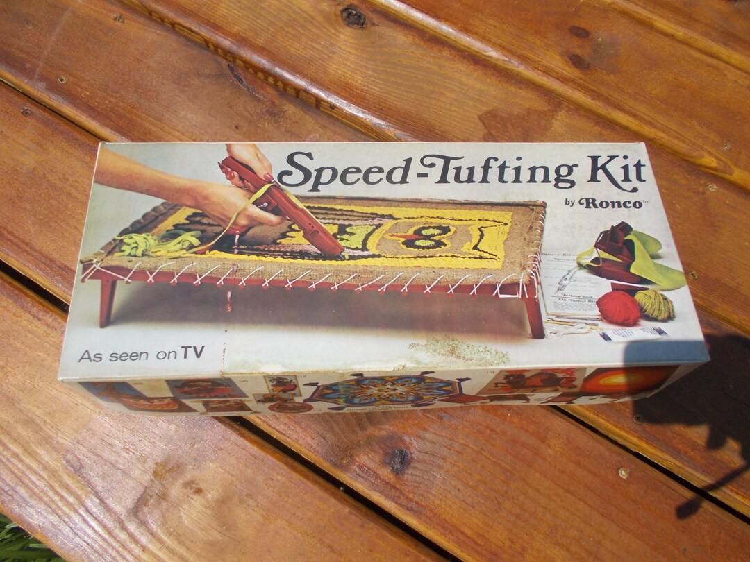 1975 Ronco Speed-tufting Kit in Original Box W/instrutions--owl Pattern ...