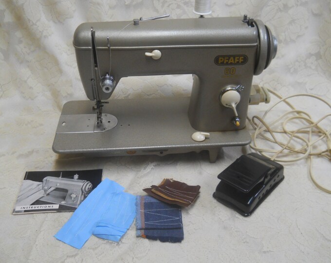 Reduced-vtg Pfaff 60 Sewing Machine-sraight Stitch-manual-sewing ...