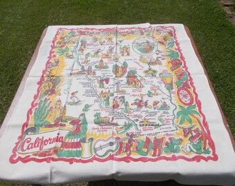 California Map Cloth - Etsy
