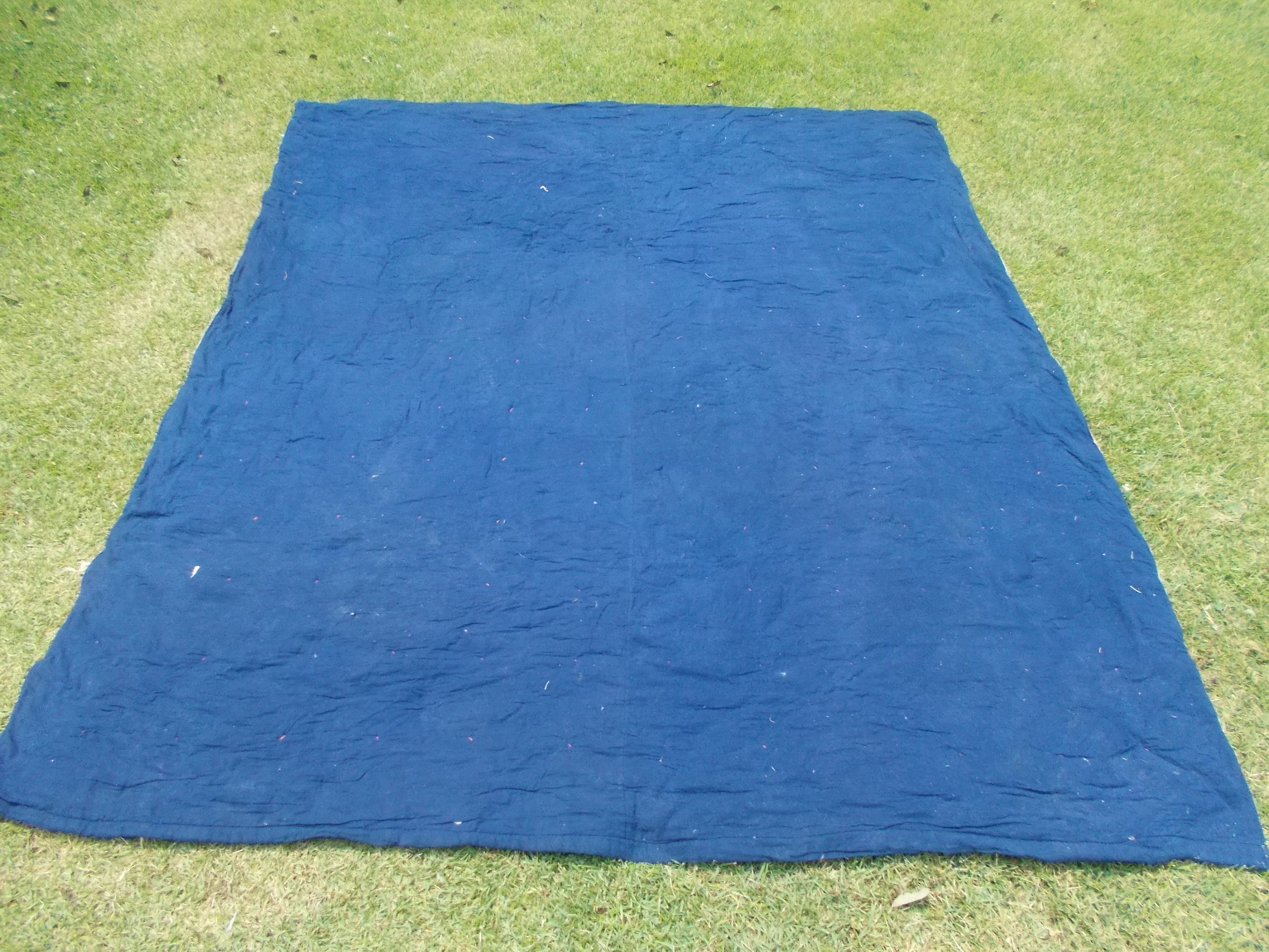 Vintage Primitive String Tied Patchwork Comforter/quilt Made From Men's ...