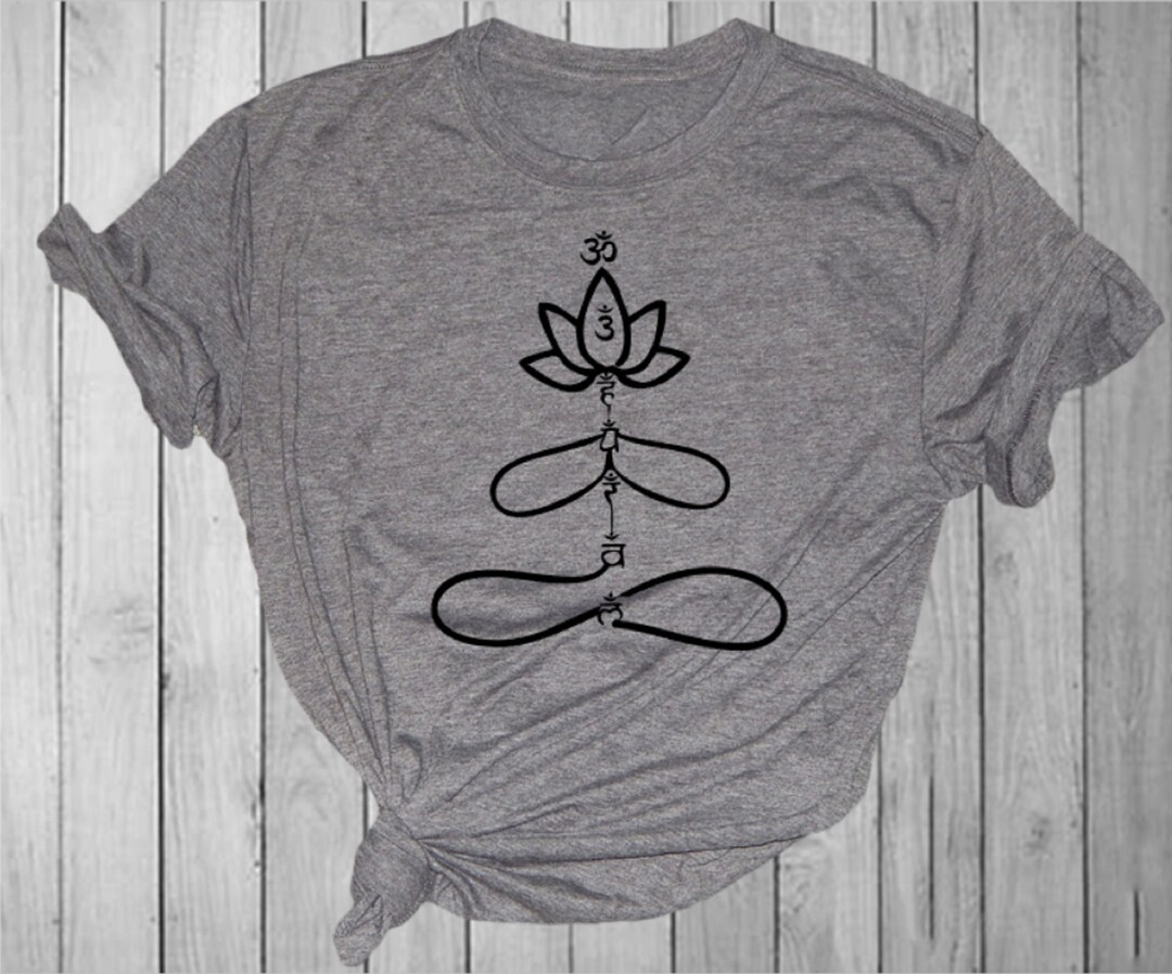 Aligned Chakras / Meditation / Yoga Shirt / Single Line - Etsy
