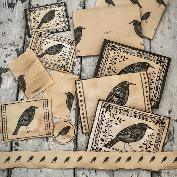 Primitive Transfers - Etsy