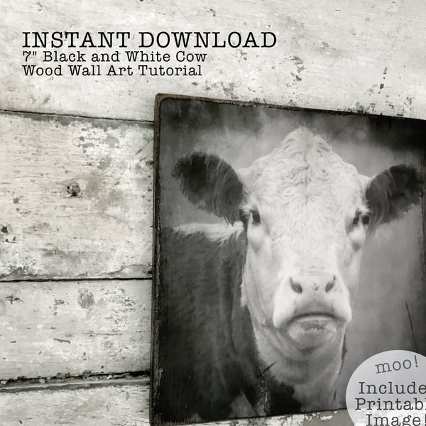 Primitive Cow Pattern - Etsy